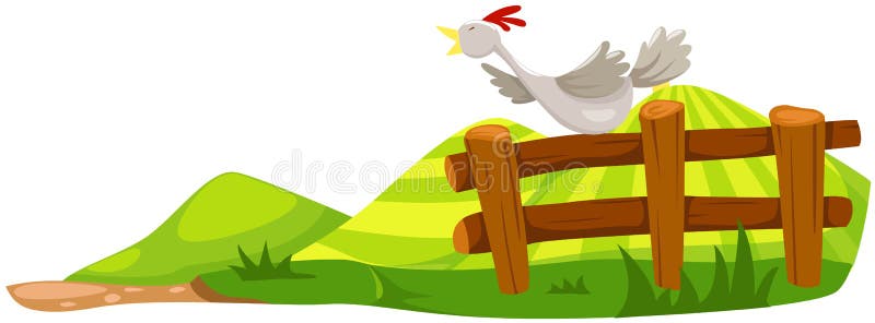 Cartoon Drawing of Two Chicken in Love Stock Illustration ...
