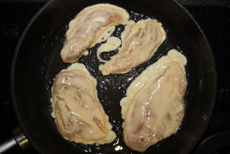 Chicken Fillet in Batter in a Pan Stock Image - Image of meat, cuisine ...