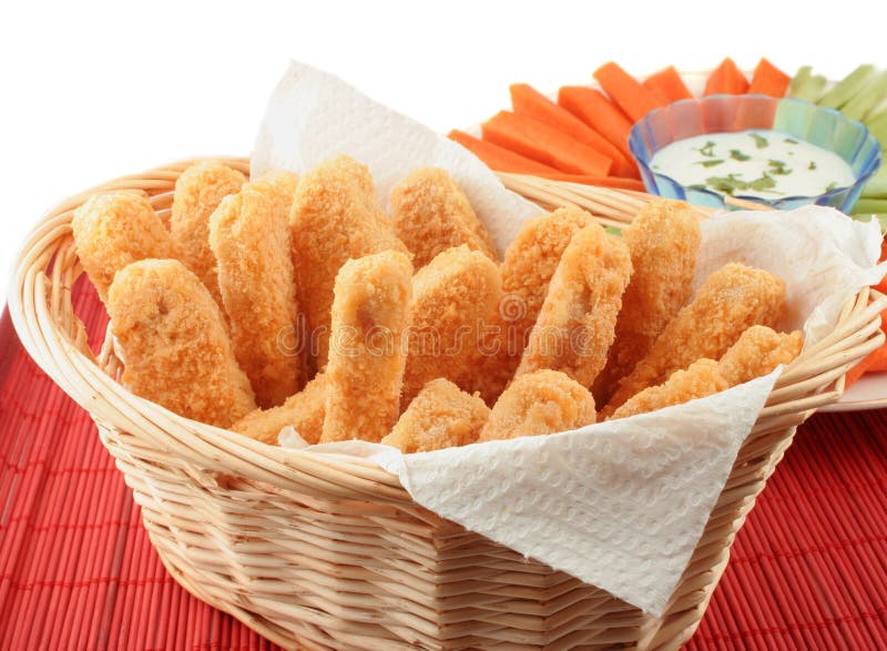 Chicken fingers stock photo. Image of coating, dipped - 1521420