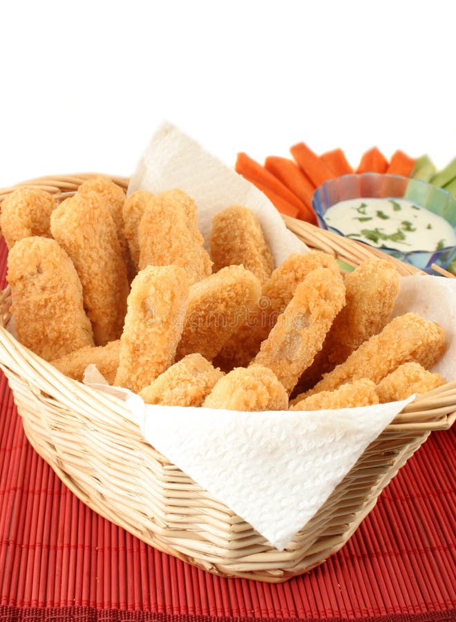 Chicken fingers stock photo. Image of battered, crunchy - 1519244