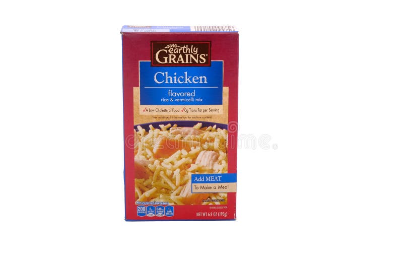 Chicken Flavored Rice editorial image. Image of convenient - 196021650