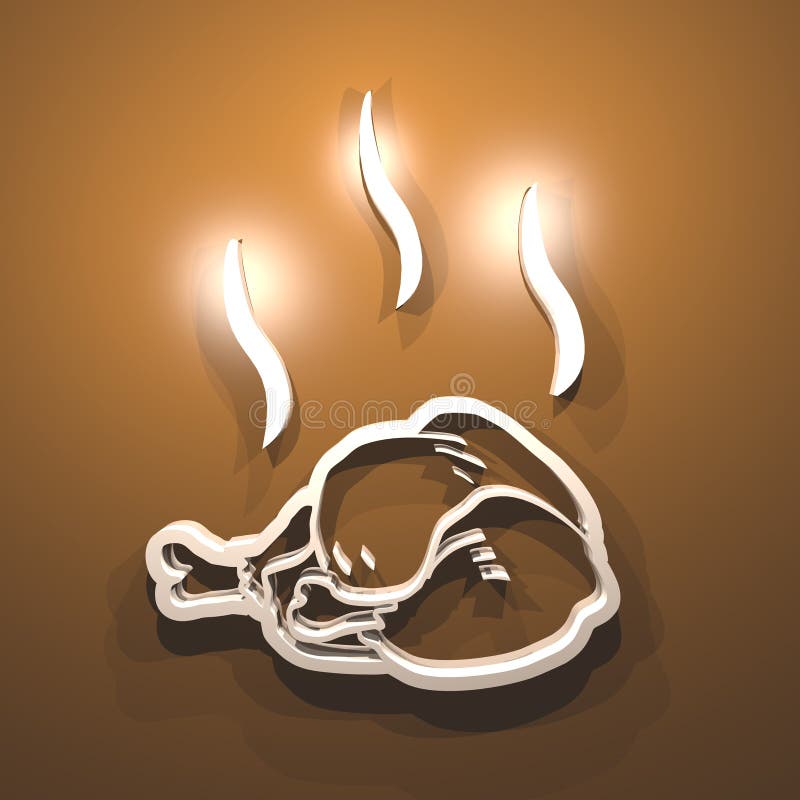 Chicken food symbol stock illustration. Illustration of restaurant ...