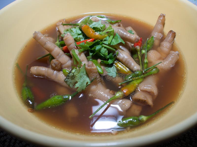 Chicken foot soup stock photo. Image of cooked, foot - 66148518