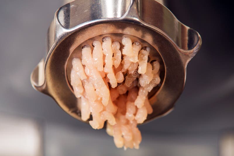 Chicken forcemeat close-up stock photo. Image of nutrition - 108719398