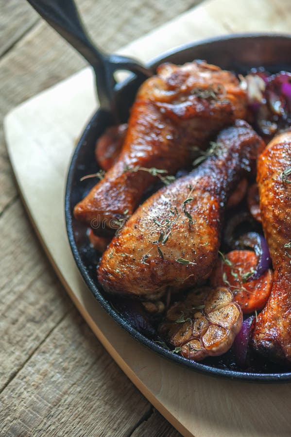 Chicken stock image. Image of restaurant, carrot, roasted - 39418225