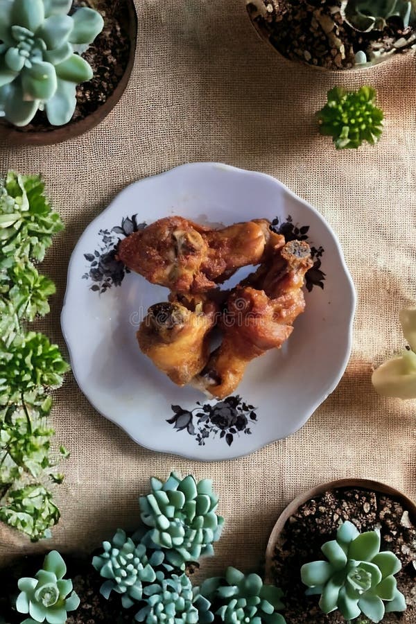 Chicken Fries Plate Tree Nature Stock Photo - Image of fries, tree ...