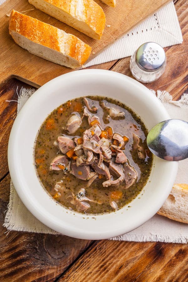 Chicken gizzards stewed. stock photo. Image of chicken - 56408430