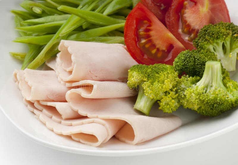Chicken ham stock photo. Image of vegetables, cold, serving - 20495284