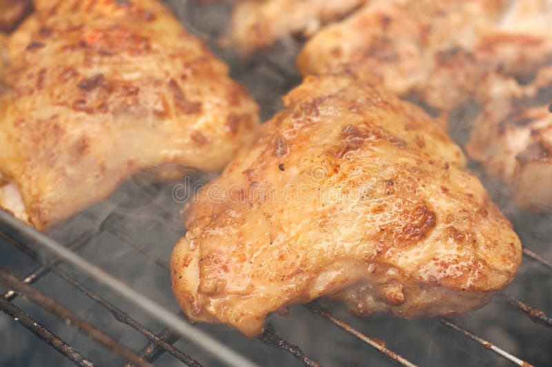 Chicken ham stock photo. Image of kebab, chicken, spit - 32874230