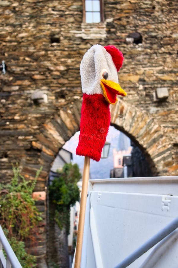 Chicken Hand Puppet on a Stick Editorial Stock Photo - Image of burg ...