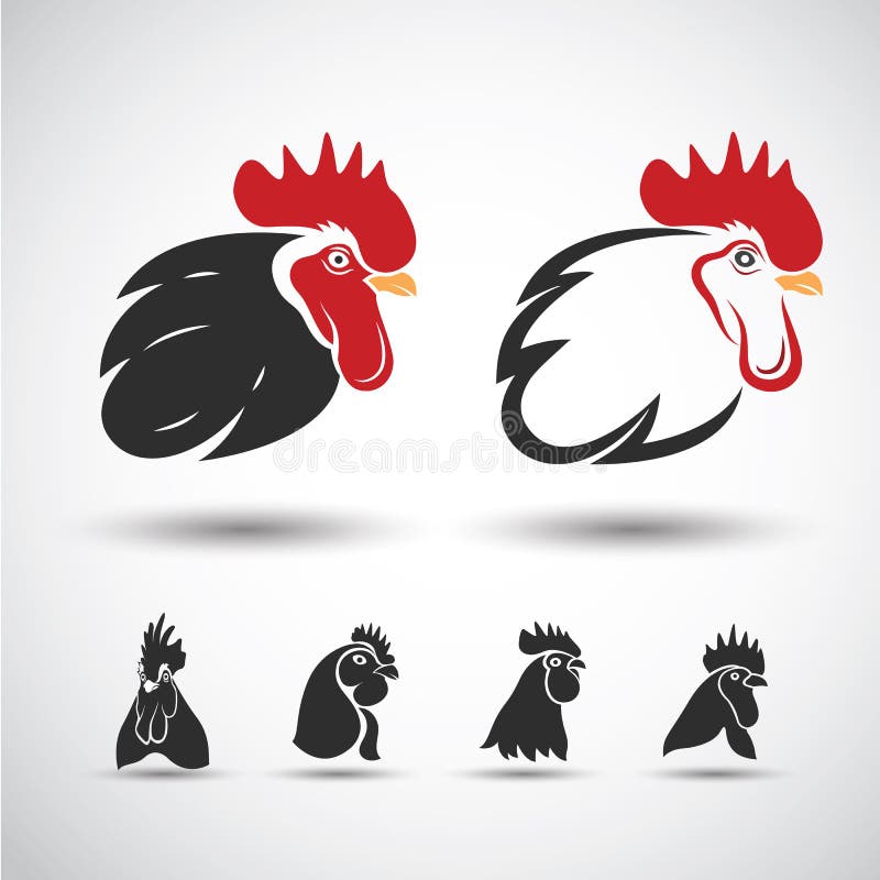 Chicken Head Fire Vector Logo Template Stock Vector - Illustration of ...
