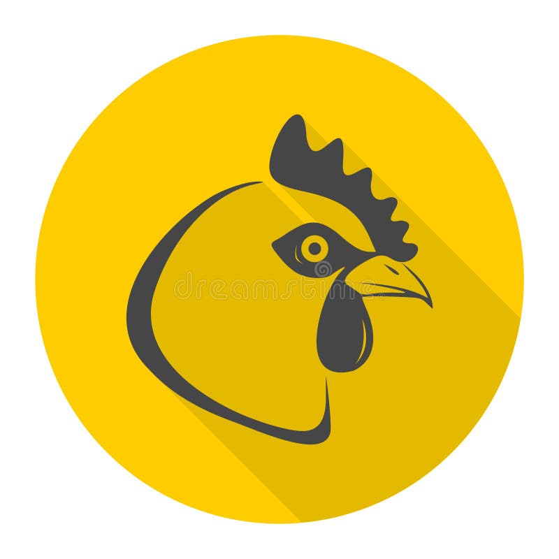 Chicken icon stock vector. Illustration of farm, chicken - 104109932
