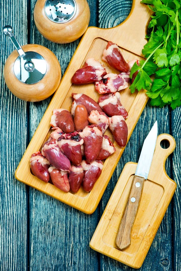 Chicken heart stock photo. Image of chicken, giblets - 91499382