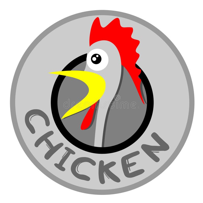 Chicken icon draw stock vector. Illustration of vector - 236113381