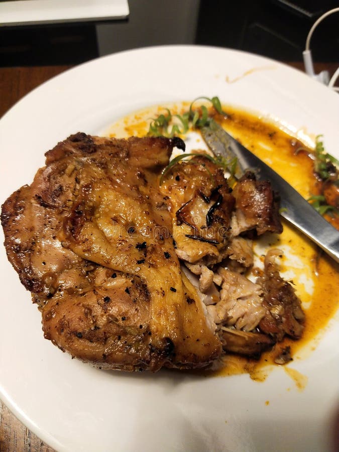 Chicken inasal dinner stock image. Image of inasal, chicken - 281162059