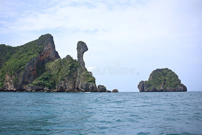 Chicken Island stock photo. Image of clouds, coastline - 32769052