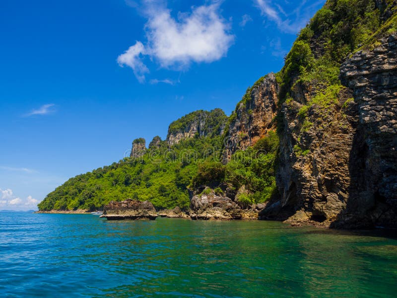 Chicken island in Krabi stock image. Image of province - 48627253