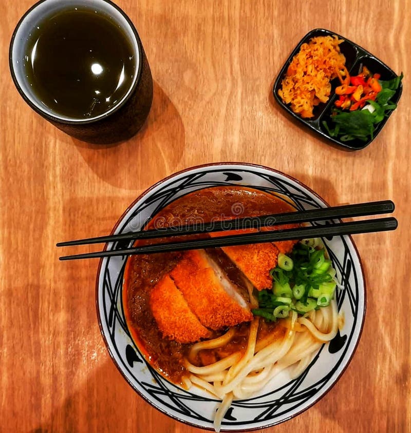 Chicken katsu curry udon stock image. Image of katsu - 210212137