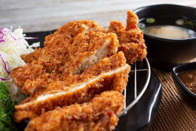 Chicken katsu stock image. Image of agriculture, sauce - 245445499