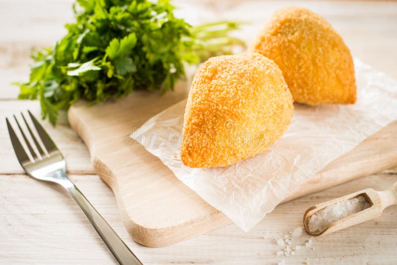 Chicken Kiev Cutlets with Parsley Leaves and Butter Stock Photo - Image ...