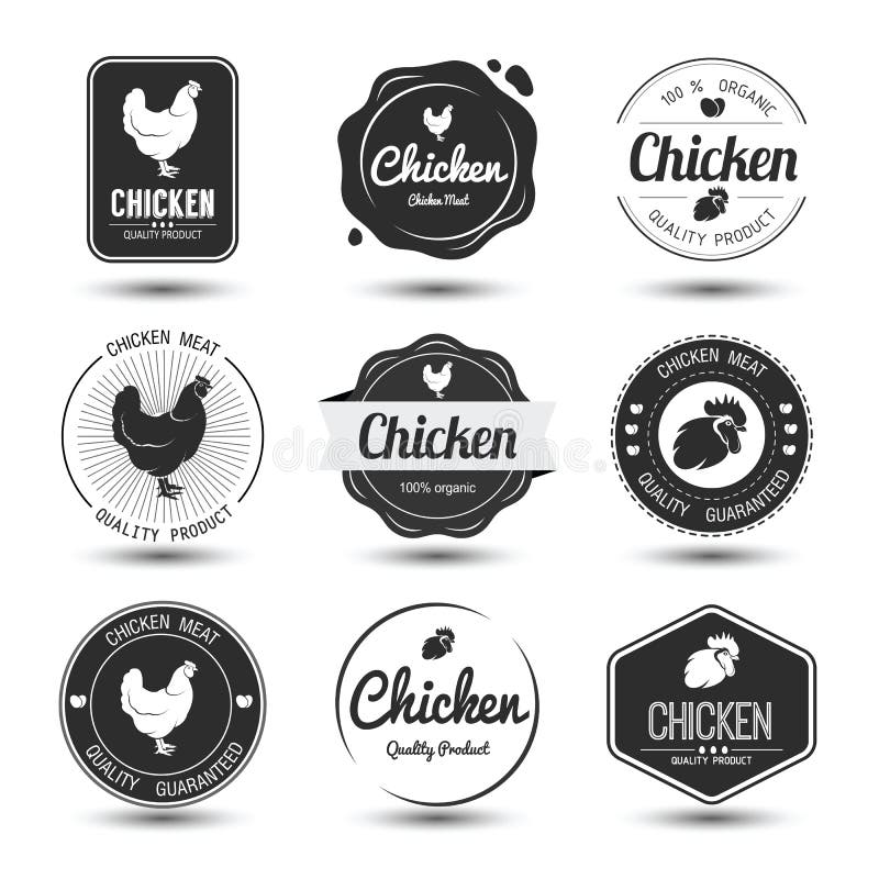Chicken label stock illustration. Illustration of chicken - 60276337
