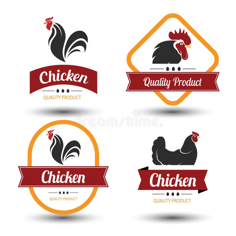 Chicken label 4 stock illustration. Illustration of design - 67029192