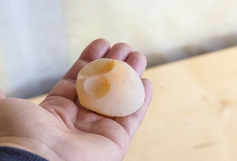 Chicken Laid an Egg without a Shell in the Film Stock Image - Image of ...