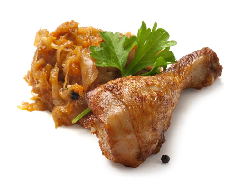 Chicken leg stock image. Image of chicken, shank, bavarian - 19748055