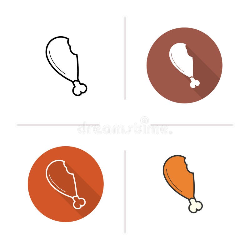 Chicken Leg Bite Stock Illustrations – 83 Chicken Leg Bite Stock ...