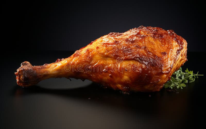 Chicken Leg Piece without a Common Background Stock Photo - Image of ...