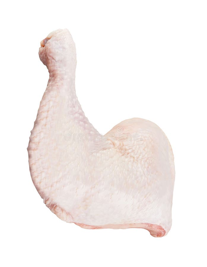 A chicken leg quarter stock photo. Image of eating, organic - 68469490