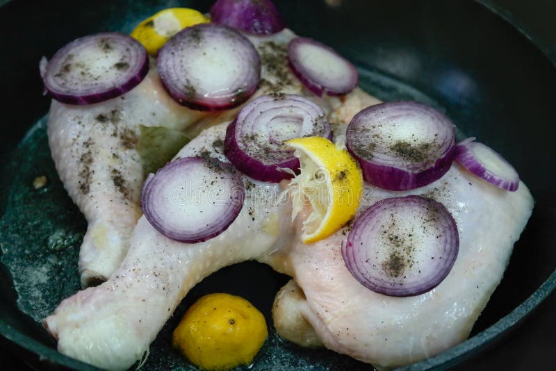 Chicken stock photo. Image of fried, purple, lemon, violet - 34362448