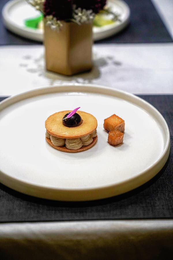 Chicken liver parfait stock photo. Image of fruit, drink - 259420436