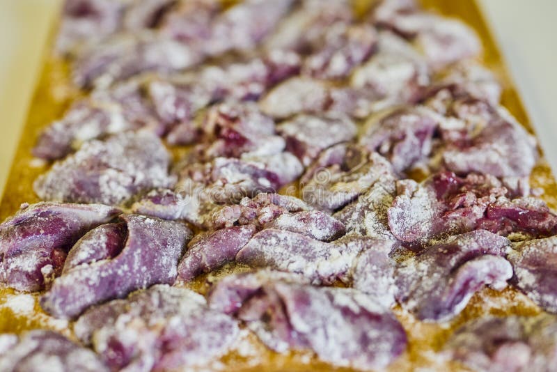 Chicken Livers Floured Board Stock Photos - Free & Royalty-Free Stock ...