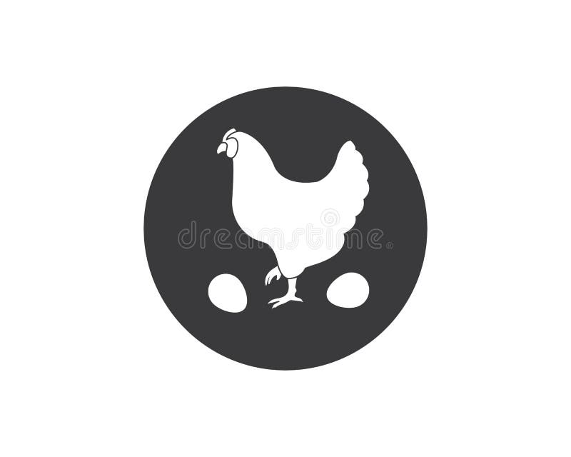 Chicken Logo Icon Vector Illustration Stock Vector - Illustration of ...