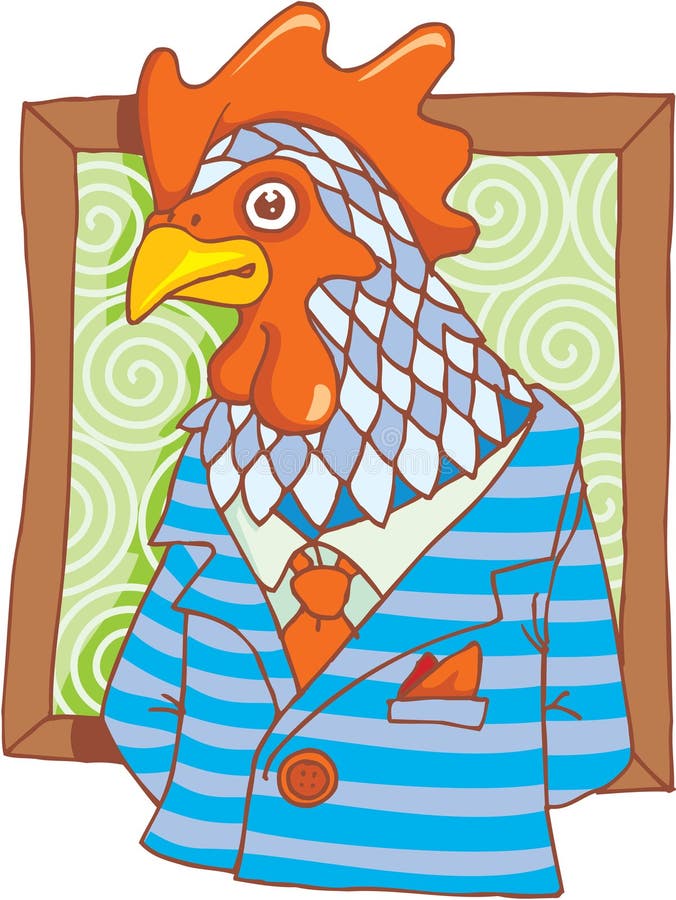 Chicken man stock illustration. Illustration of animals - 28399568
