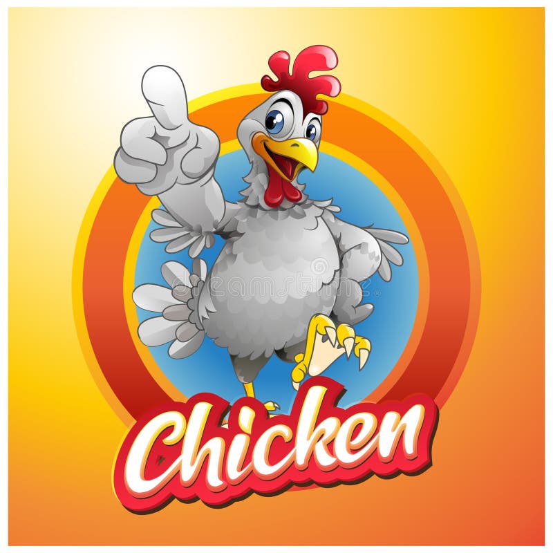 Chicken mascot or symbol stock vector. Illustration of farm - 169148303