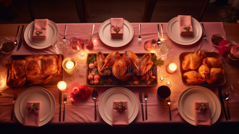 Chicken Meat with a Beautiful Setting on the Table. Stock Photo - Image ...