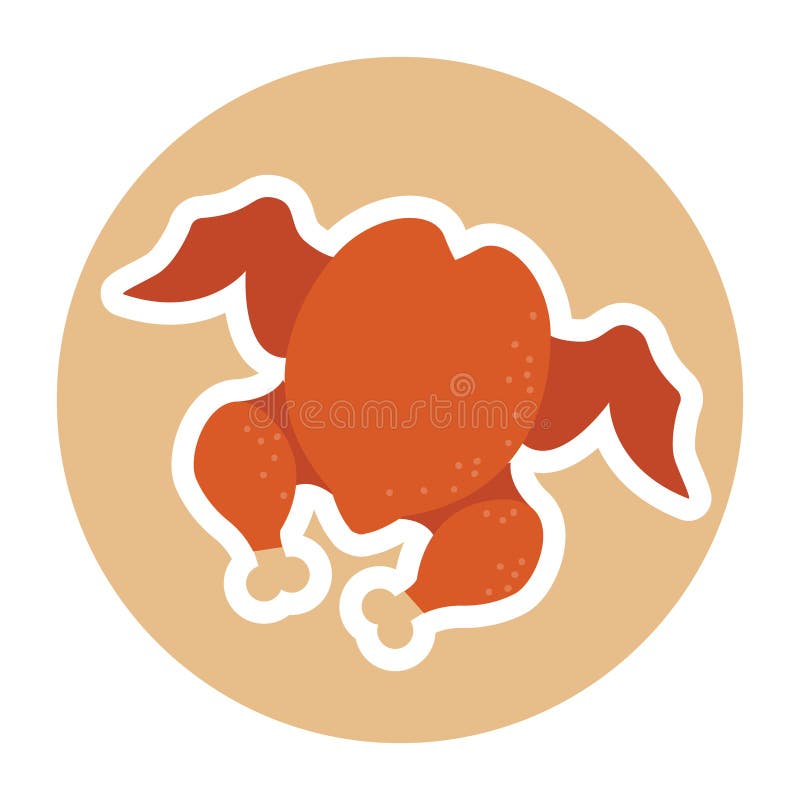 Chicken Meat. Flat Cute Vector Illustration. Stock Vector ...