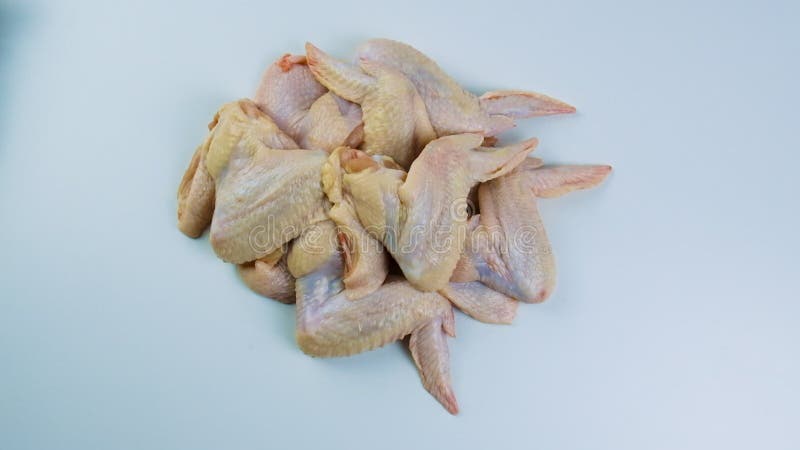Chicken Meat on a Light Background. Selective Focus Stock Video - Video ...