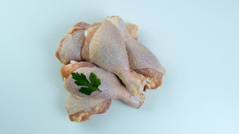 Chicken Meat on a Light Background. Selective Focus Stock Video - Video ...