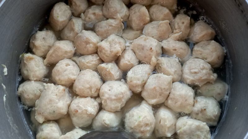 Chicken Meat Pentol for Delicious Food Stock Image - Image of water ...