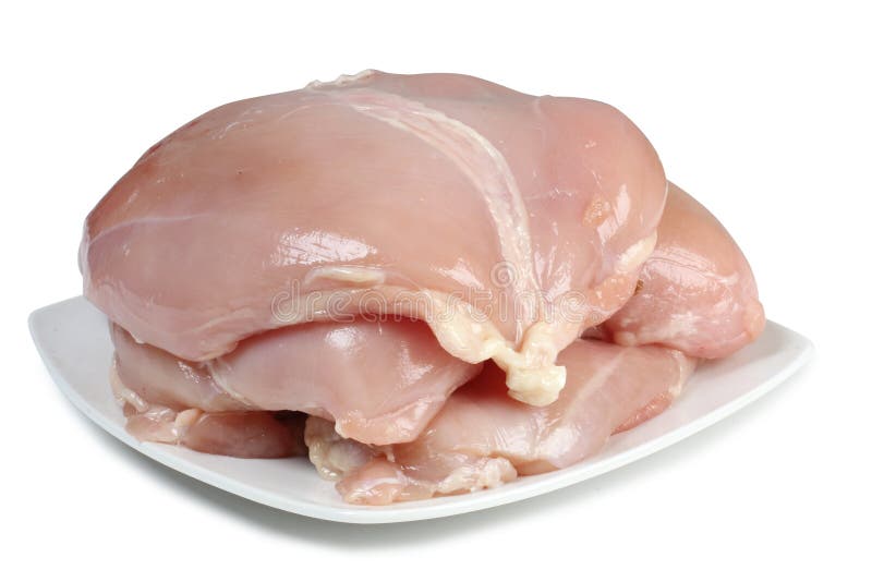 Chicken meat on plate stock image. Image of cooking, lunch - 62796053