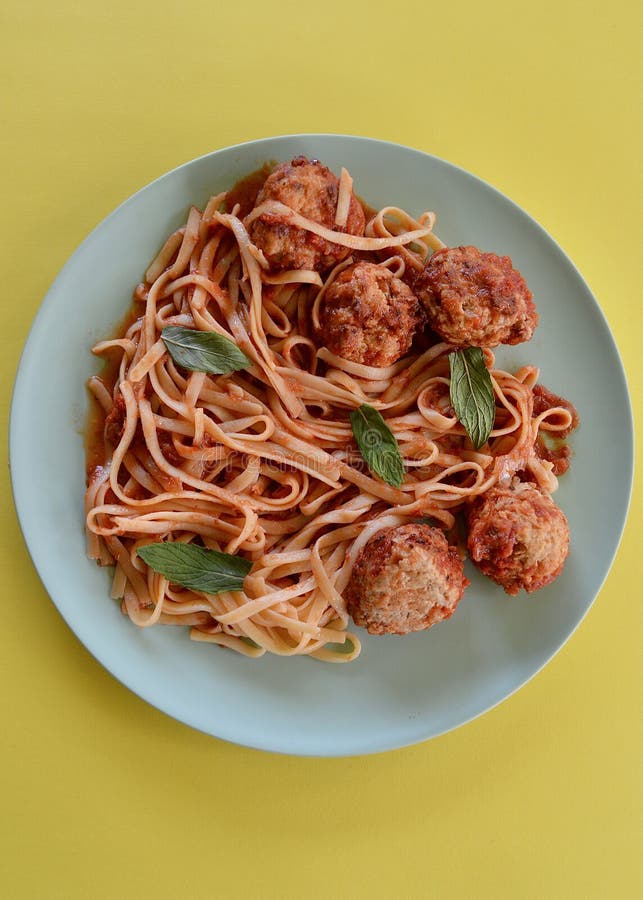 Chicken Meatballs with Napoli Sauce Stock Photo - Image of ingredient ...