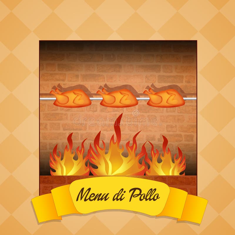 Chicken menu stock illustration. Illustration of fried - 67019545