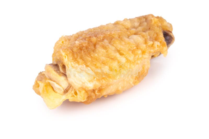 Chicken Middle Wings Fried Isolated on White Background Stock Image ...