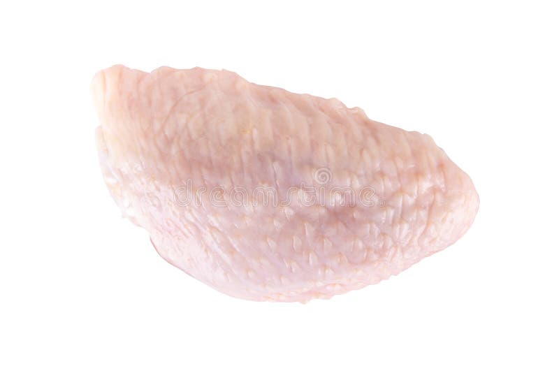 Chicken Middle Wings Isolated on White Background Stock Image - Image ...