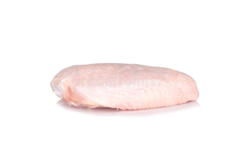 Chicken Middle Wings Isolated on White Background Stock Image - Image ...