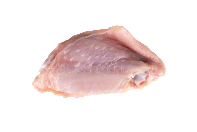 Chicken Middle Wings Isolated on White Background Stock Image - Image ...