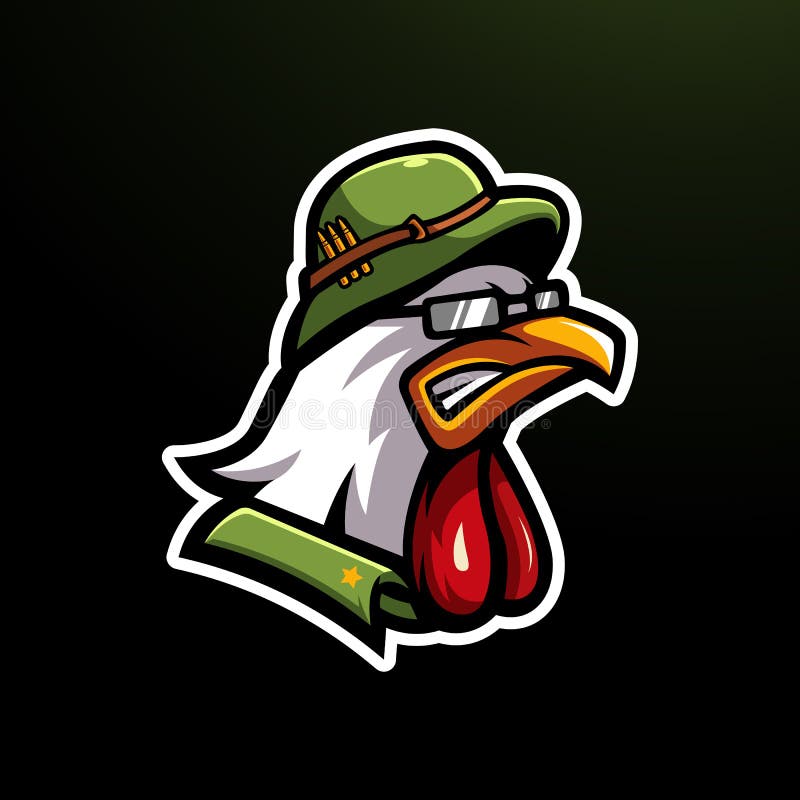 Chicken military stock vector. Illustration of design - 231017156